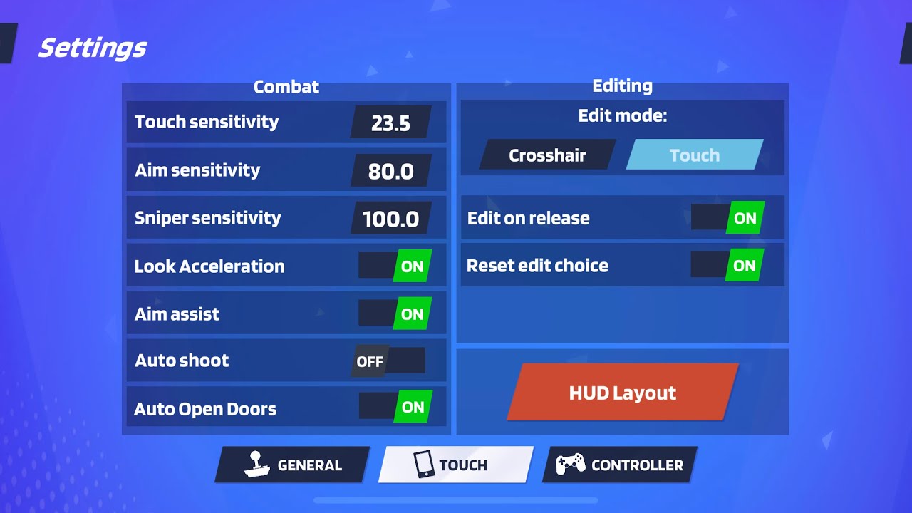 my new 1v1.lol settings - YouTube