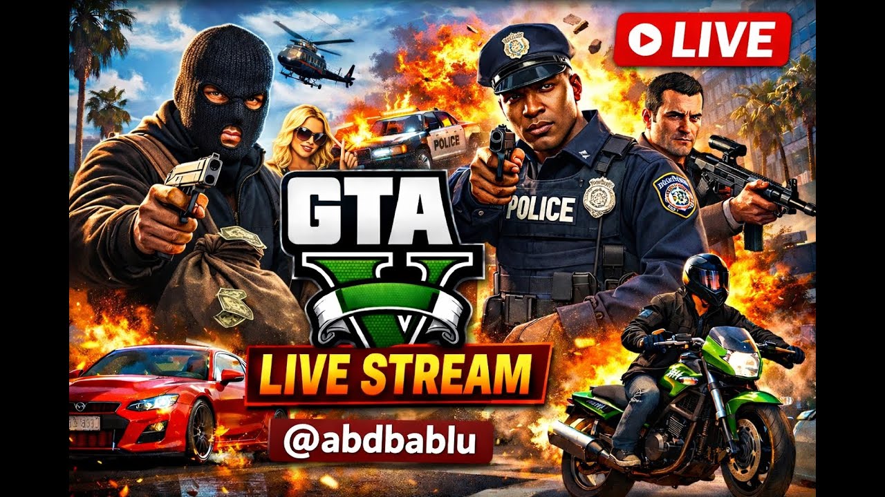 🔴 LIVE - GTA ONLINE lspd chor vs police chase #gta5 #gtaonline - YouTube