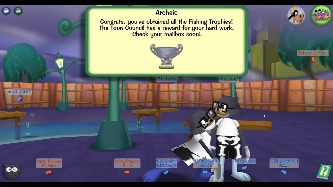 Toontown Rewritten: Arcane & Archaic Max Fishing - YouTube