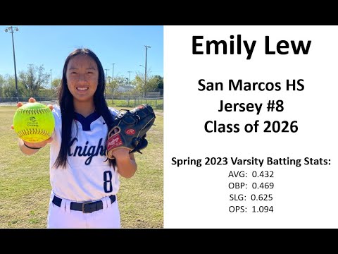 Emily Lew - Class of 2026 - High School Softball Highlights 14U ...