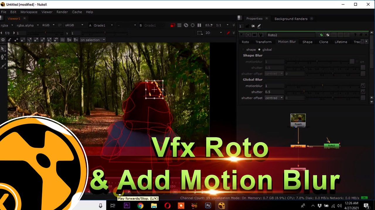 Nuke: VFX Roto and add Motion Blur [HINDI] || Nuke tutorial || - YouTube