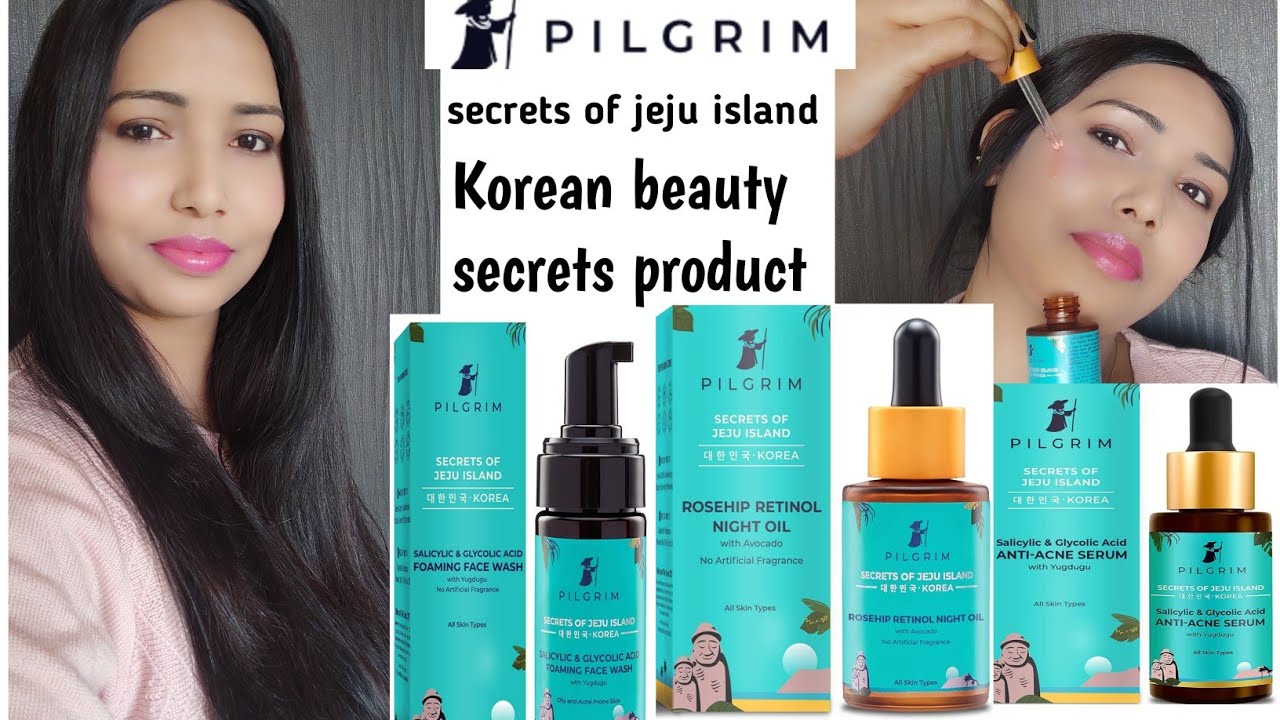 pilgrim rosehip retinol night oil, pilgrim foming face wash, pilgrim ...