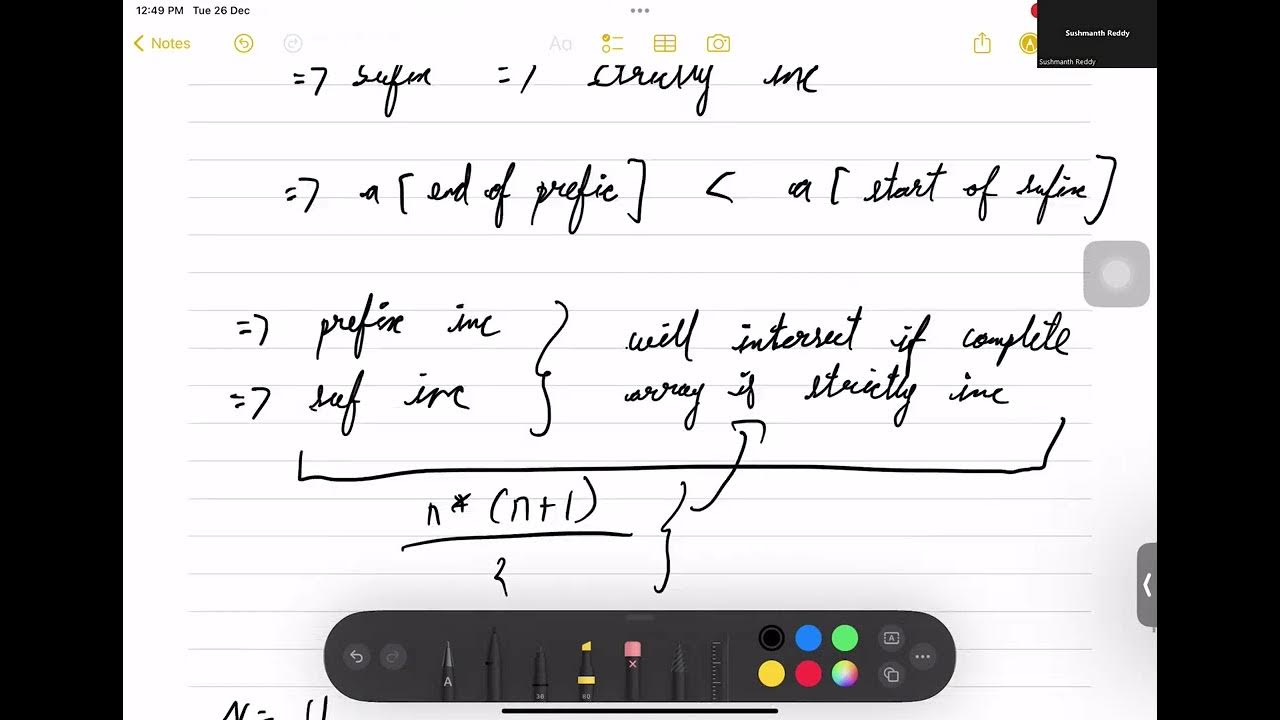 [LC-BWC-120] - 3 - Count the Number of incremovable subarrays II - YouTube