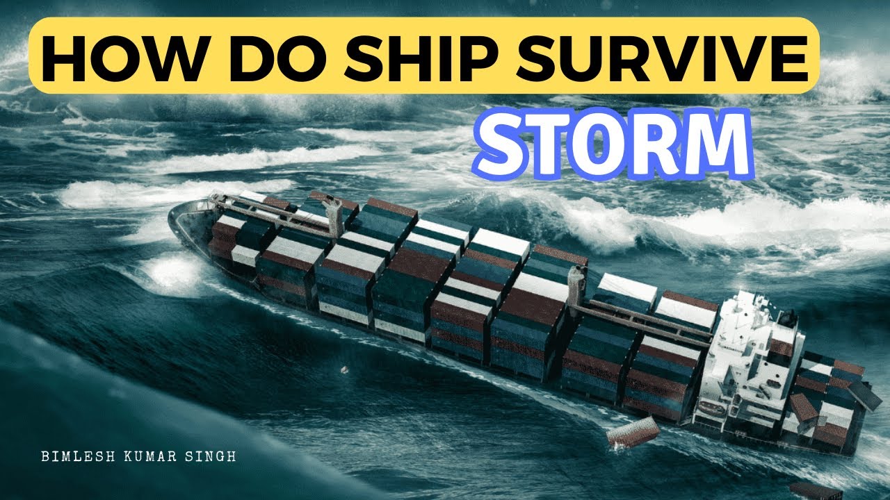 Monster waves ||Storm at sea || Rough sea ||how a ship service in ...