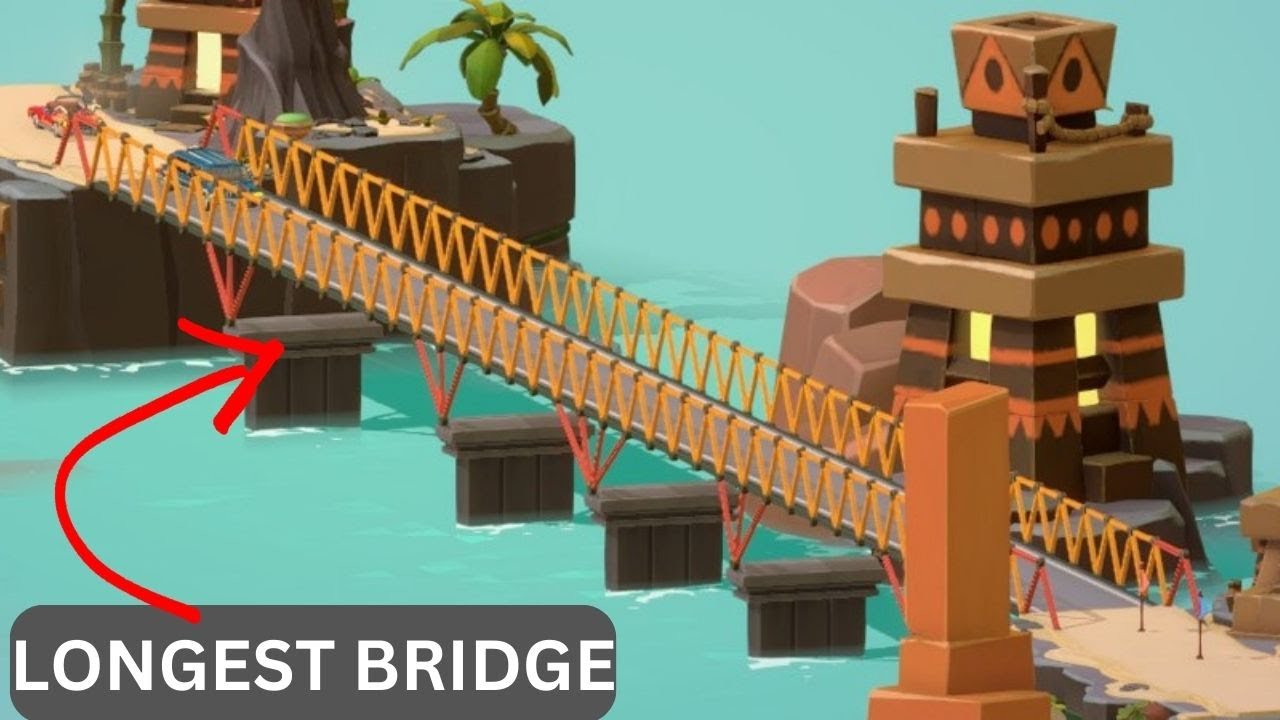 Building The LONGEST BRIDGE in Poly Bridge 3 - YouTube