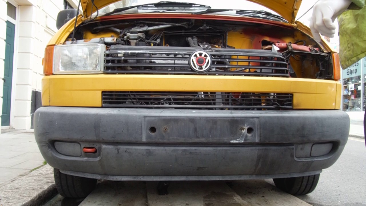 VW TRANSPORTER T4 2.4 ENGINE FIRE REPAIR , RUST REPAIR ! DSCF9593 - YouTube