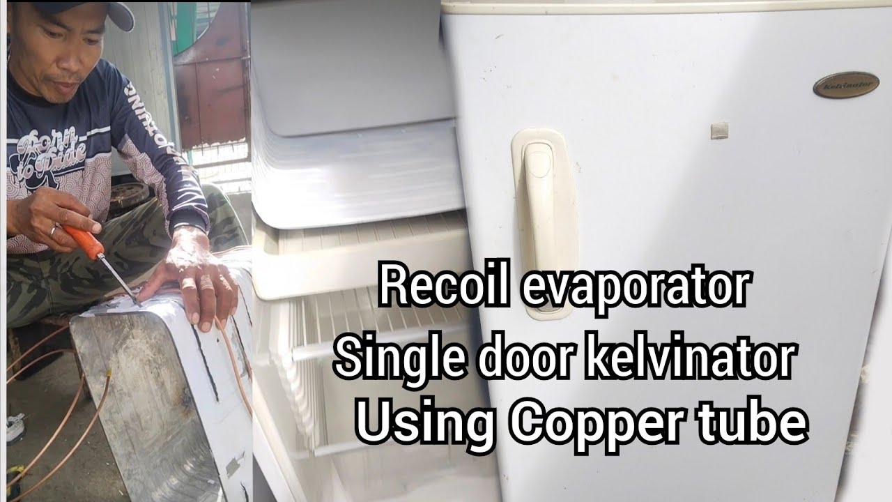 How to recoil evaporator single door/kelvinator unit. - YouTube