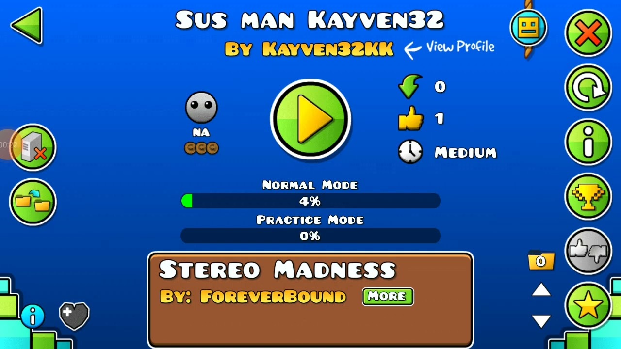 Sus Man Kayven32 Geometry Dash Level I created - YouTube
