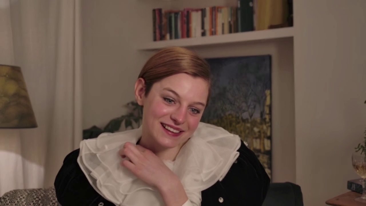 Golden Globes 2021 - Emma Corrin Backstage Interview | ScreenSlam - YouTube