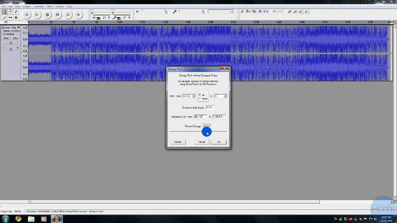 How to make chipmunk voice [TUTORIAL] (also change any song)!! - YouTube