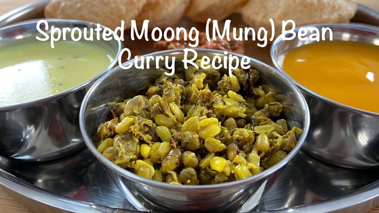 Sprouted Moong Bean Curry Recipe | How to Make Sprouted Mung Beans ...