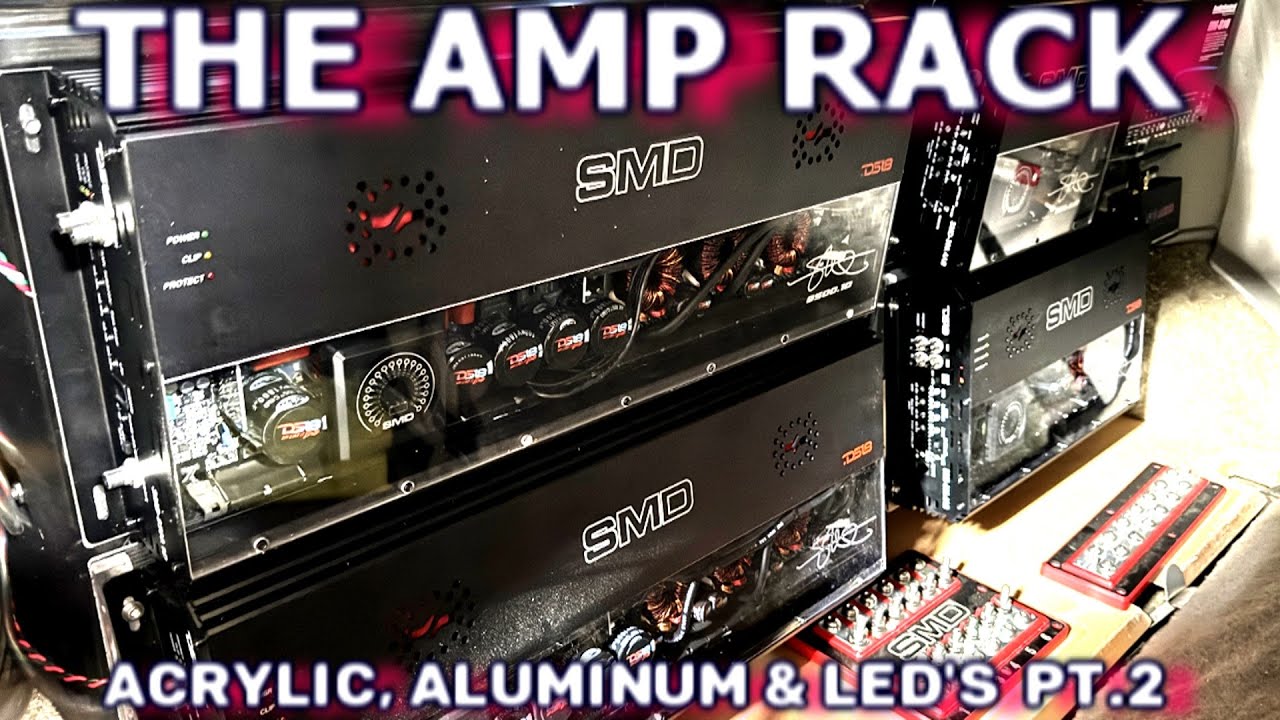 Building an Awesome Clear Acrylic LED Lit Amp Rack + Custom Fuse ...