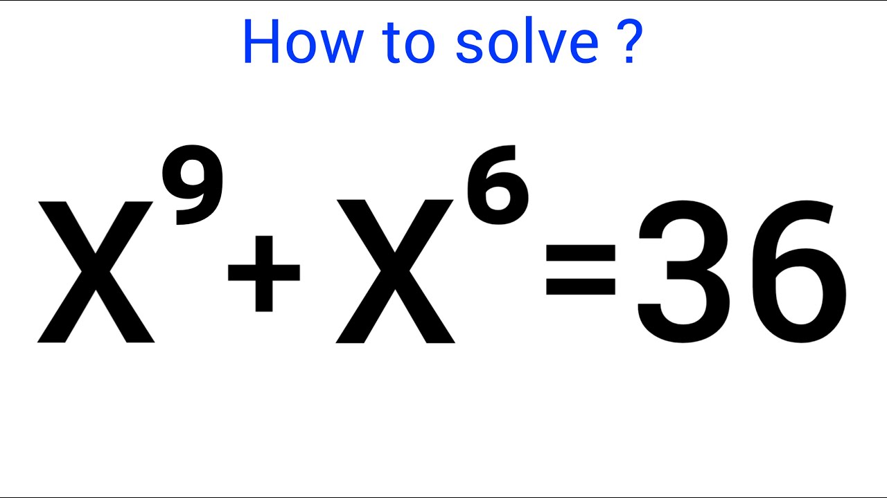 A Nice Olympiad Exponential Problem • How to solve for X in this ...