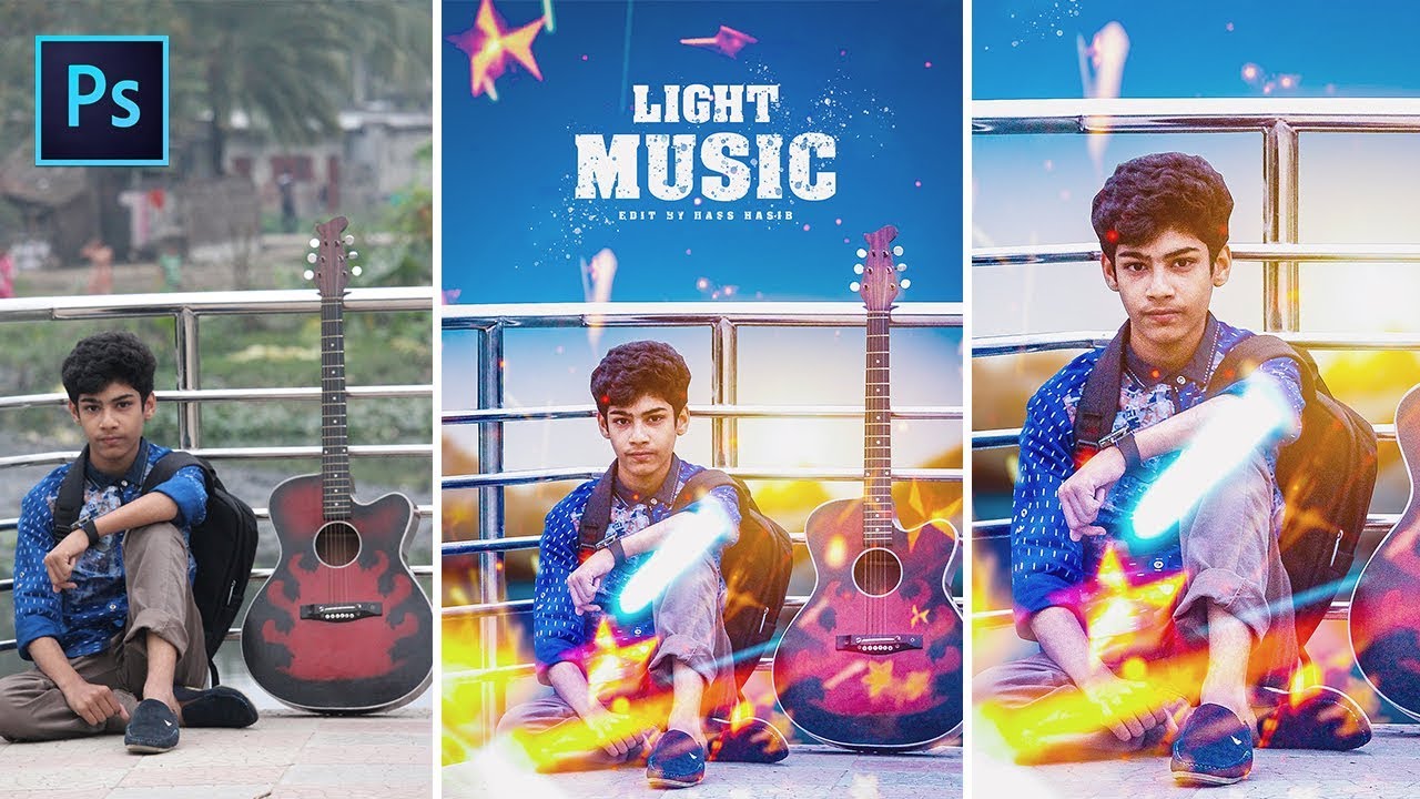 Light Music Poster - Photo Manipulation Tutorials - YouTube