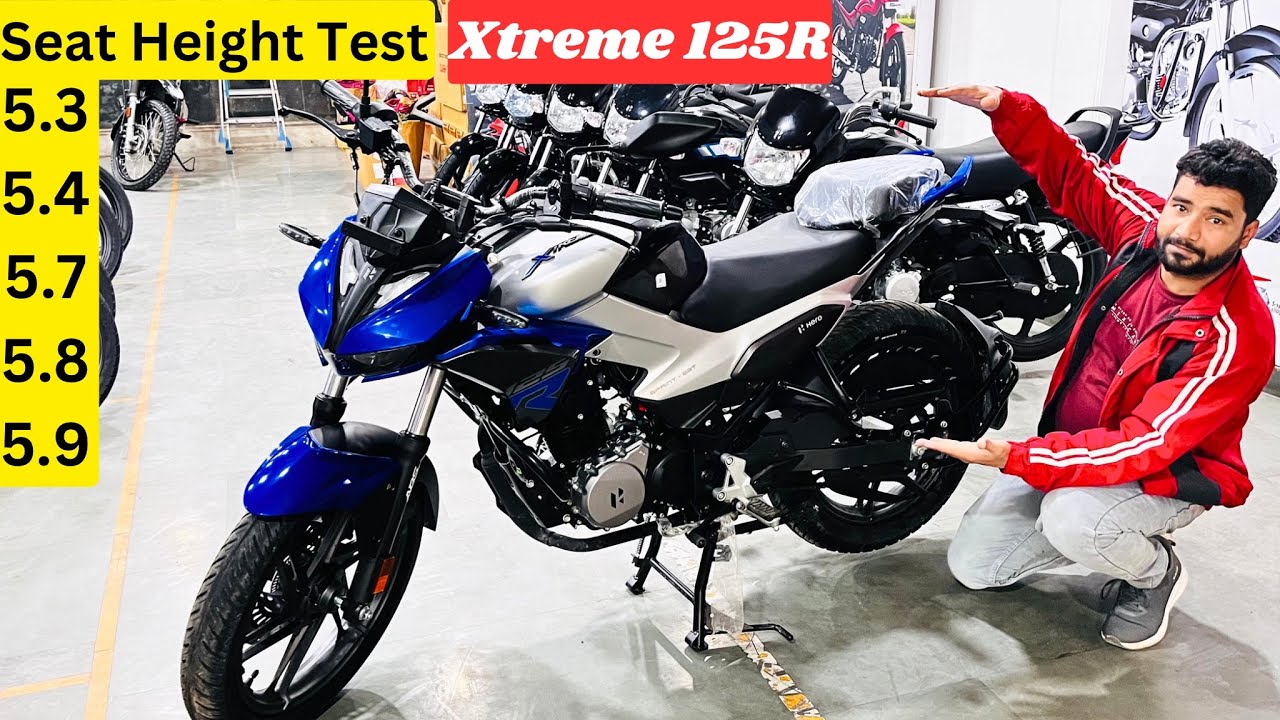 Hero Xtreme 125R Seat Height Check 5.3 To 5.9 -Hero Xtreme 125r Bike Seat Height ! Xtreme 125r ...