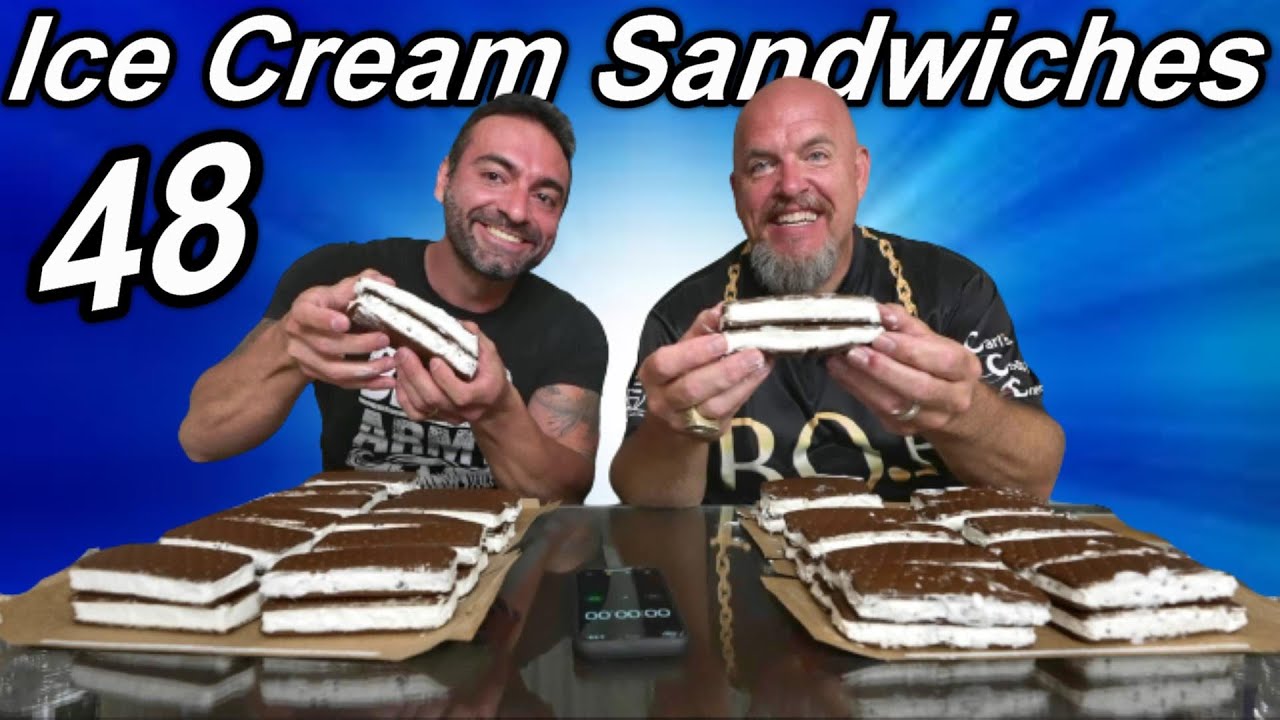 24 Ice Cream Sandwiches - Who will finish first? Notorious B.O.B. vs ...