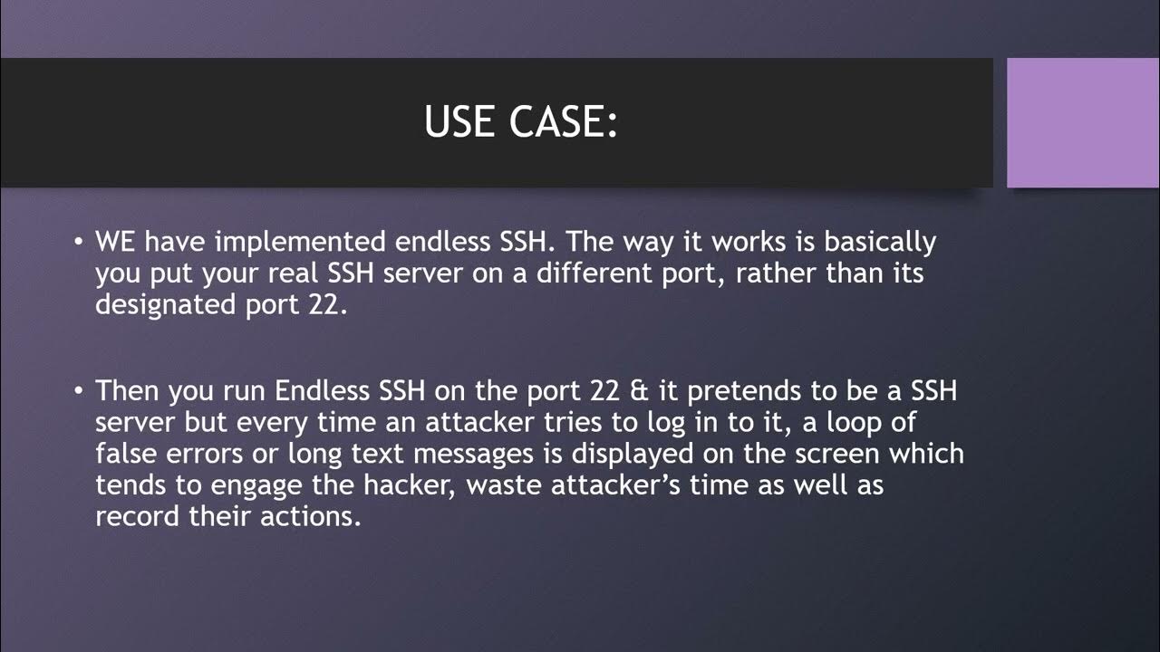 SSH Honeypot | Computer Security MSIS-2k22 - YouTube