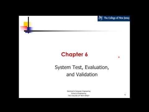 Systems Engineering Course - Chapter 6 - System Test, Evaluation, and ...