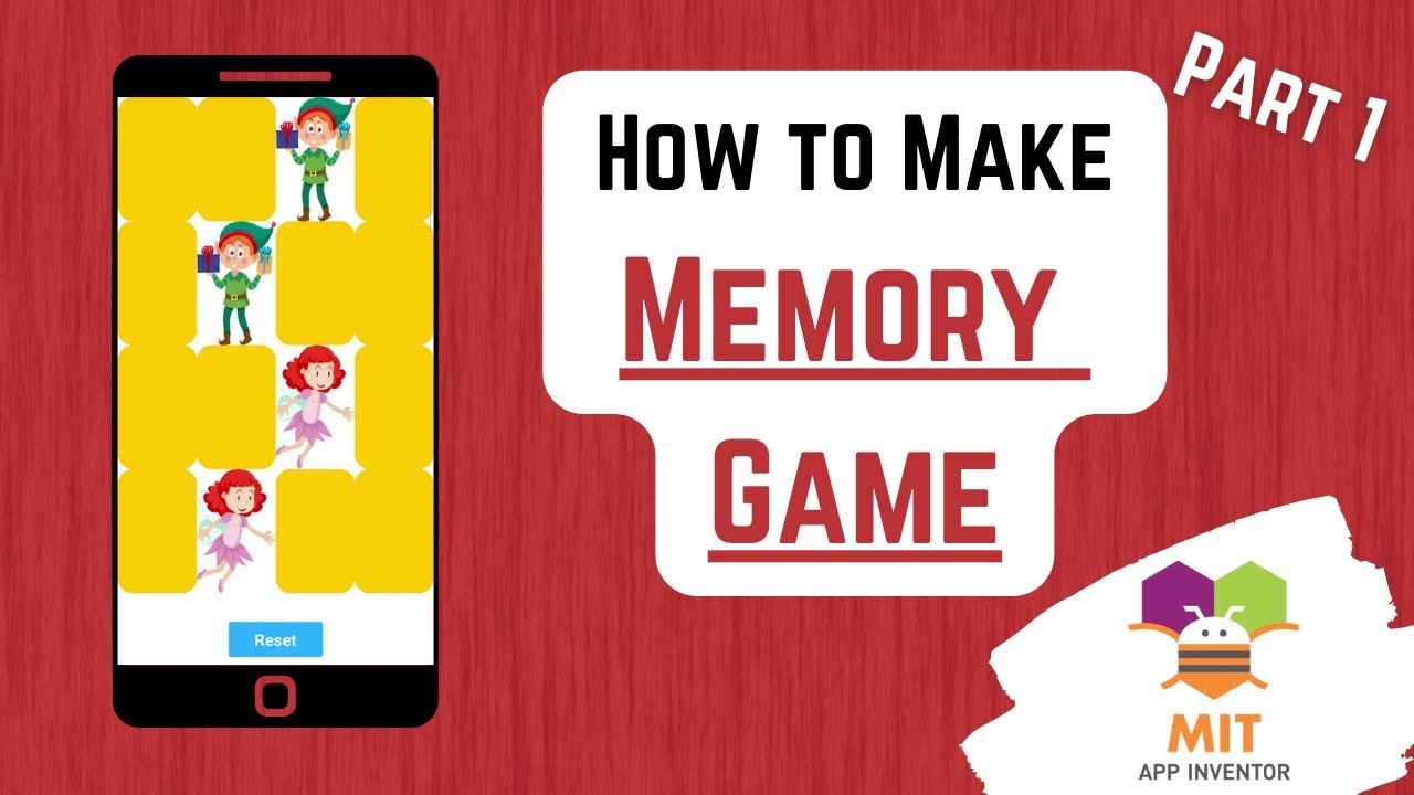 Memory Game App Inventor Part 1 Picture Matching Game Memory Game In Mit App Inventor