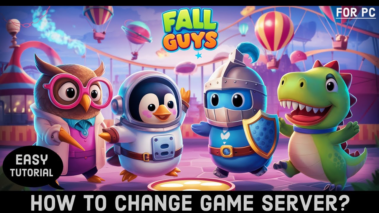 How to Switch Servers for Fall Guys 2024? Changing Game Servers in Fall ...