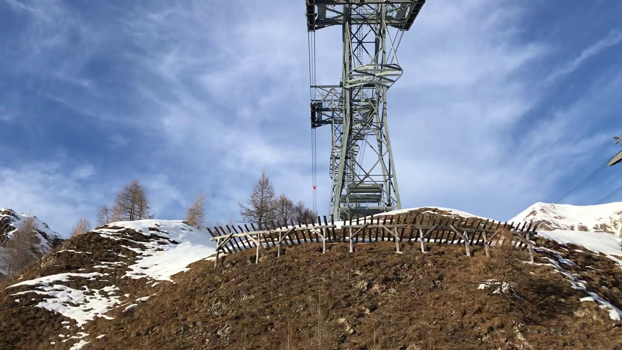 Skilift from Samnaun to Alp Trida - YouTube