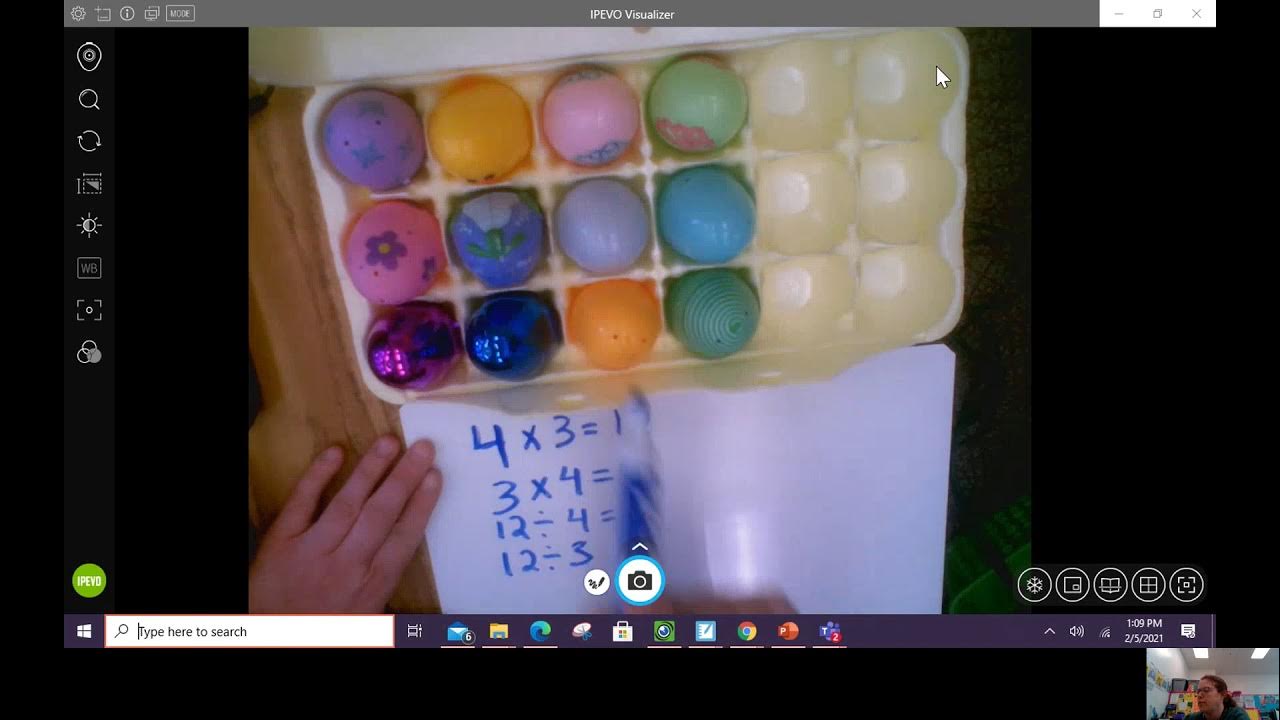 Multiplication and Division Egg Carton Arrays - YouTube
