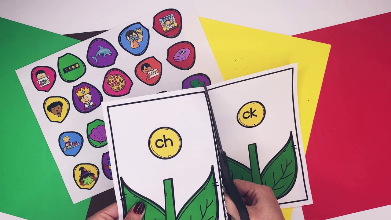 Spring Word Work - Digraph Center - Digraph Sound Sort - YouTube