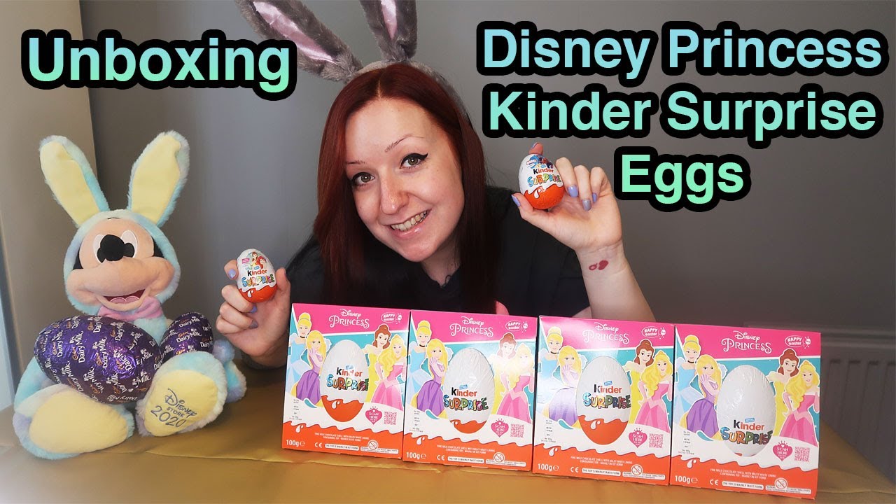 Disney Princess Kinder Surprise Eggs Unboxing | Feed The Disney - YouTube