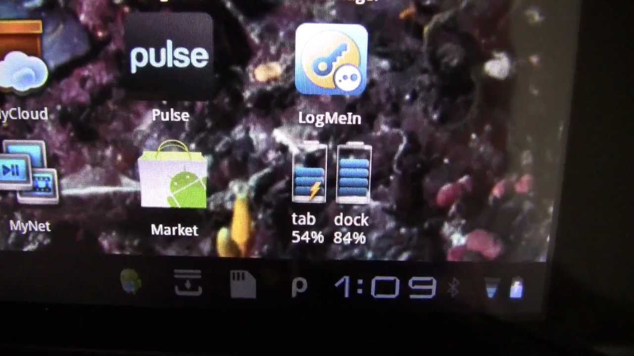 Asus Transformer Keyboard Battery Widget - YouTube