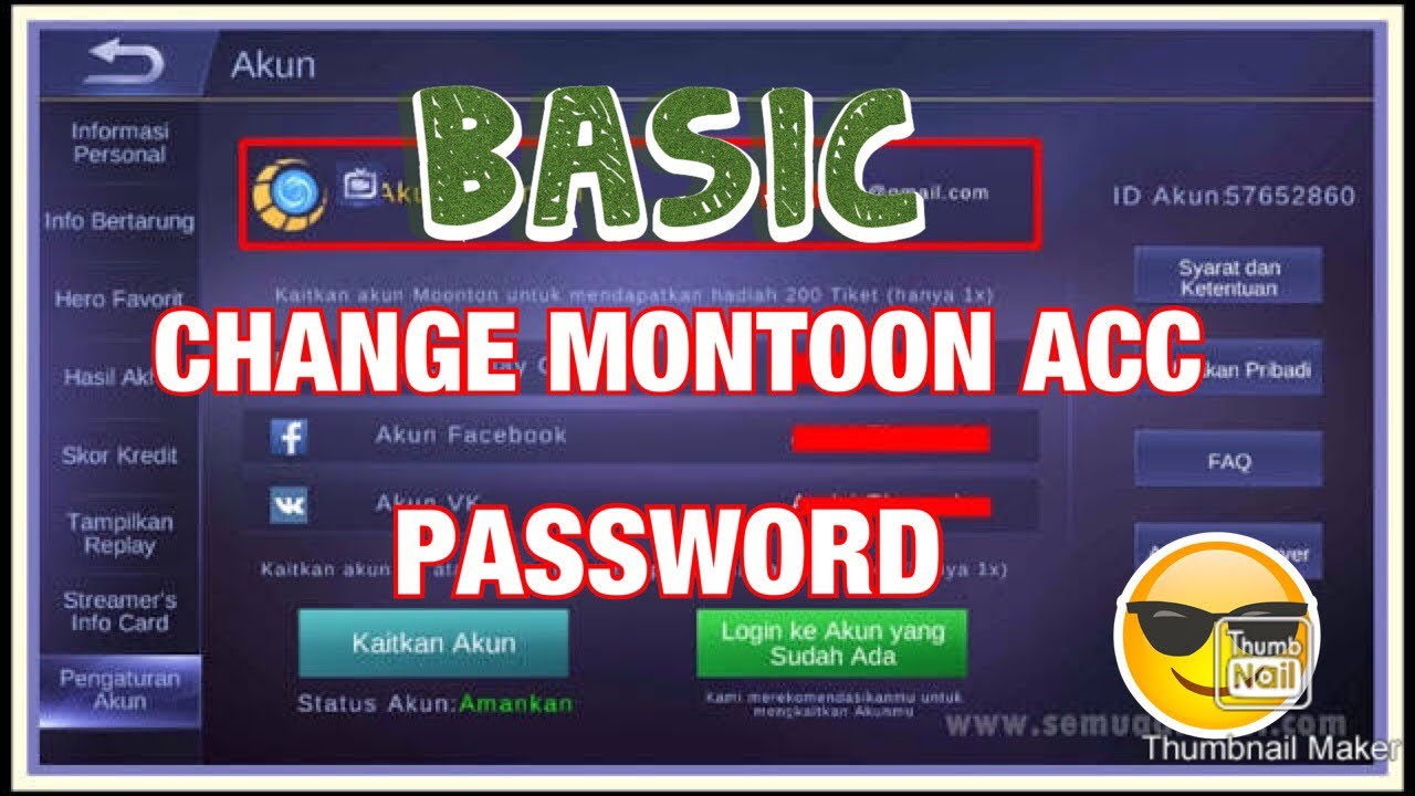 HOW TO CHANGE MOONTOON ACCOUNT PASSWORD - YouTube