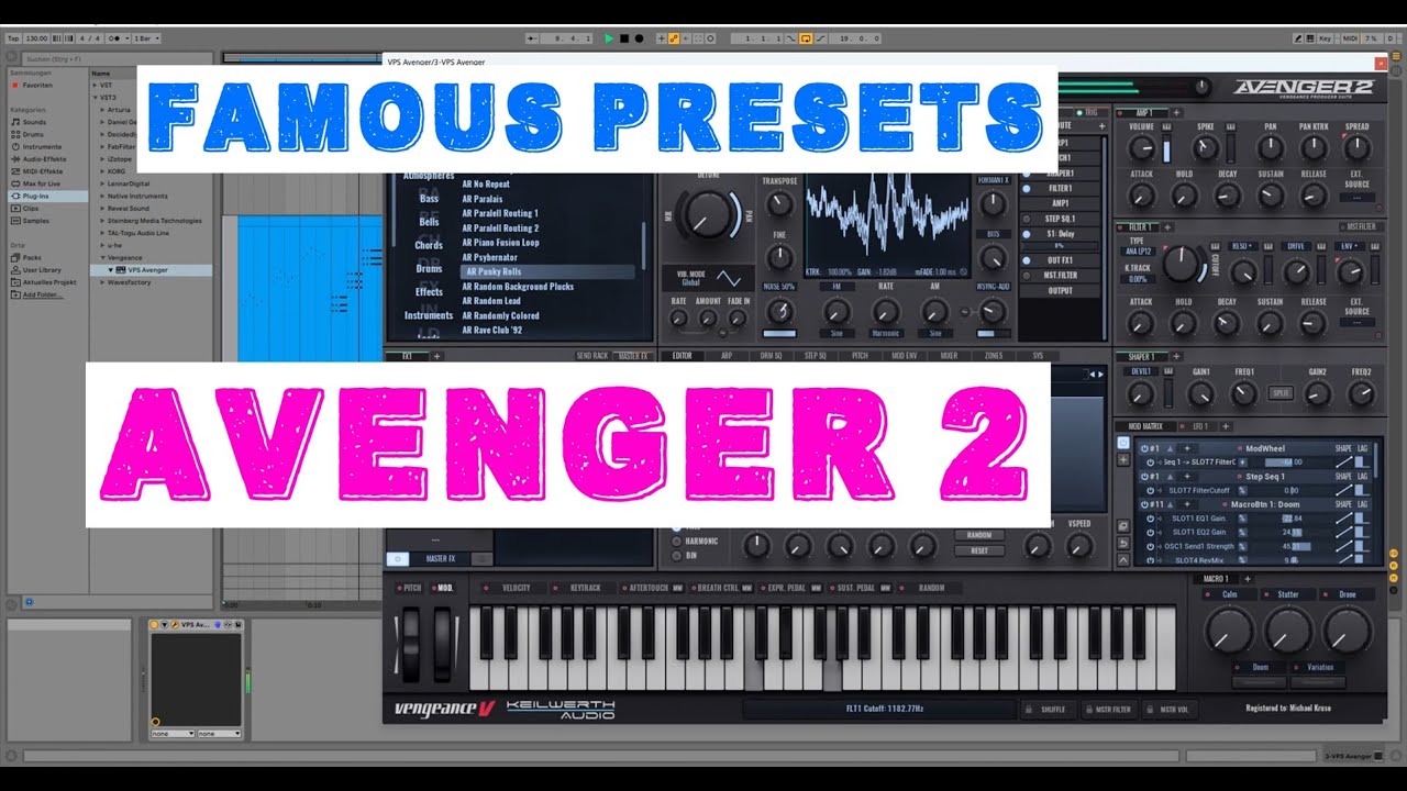 Vengeance Avenger 2 VST synth pure presets (no talking) - YouTube