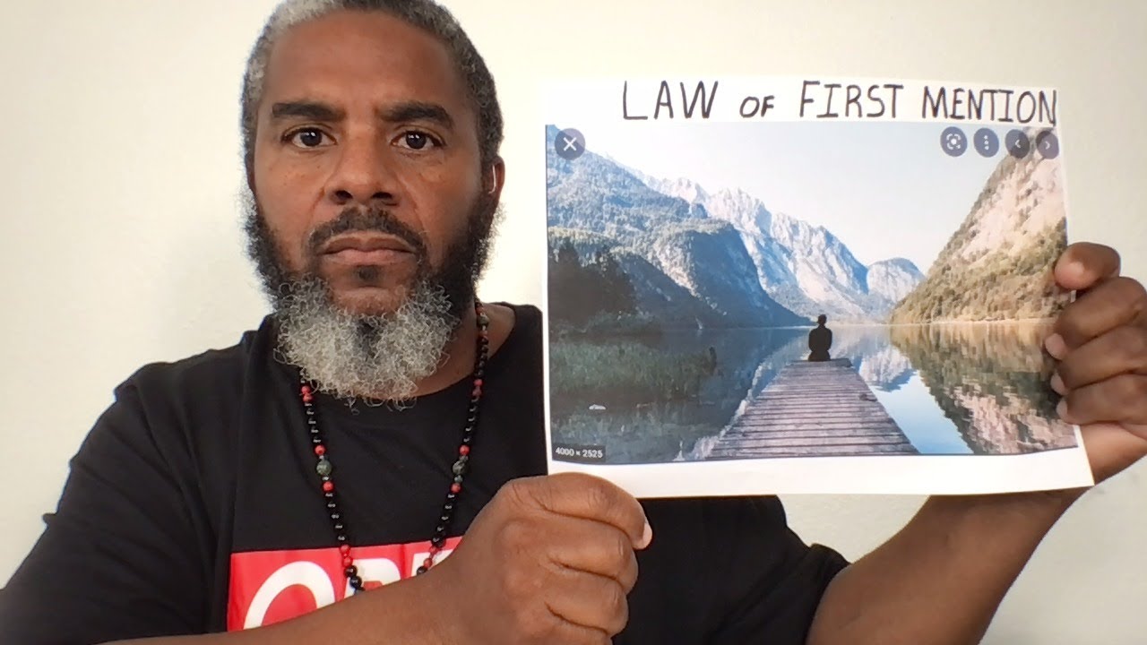 LAW OF FIRST MENTION! A SHABBAT MEDITATION ON HOW OUR SCRIPTURE IS ...