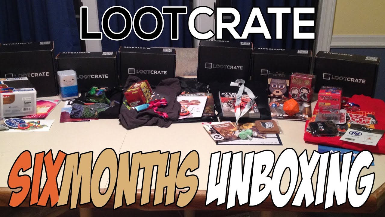 Ultimate Loot Crate Unboxing - 6 MONTHS of Loot crate - YouTube