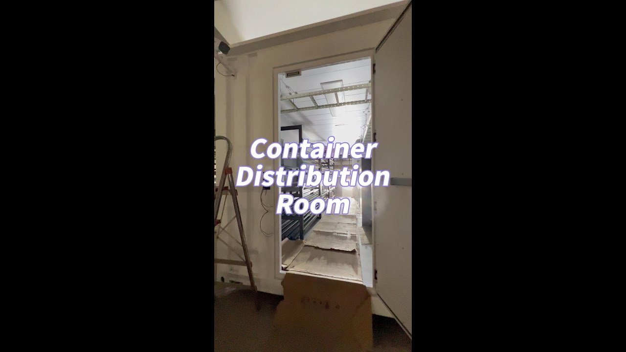 @modular data center container distribution room - YouTube