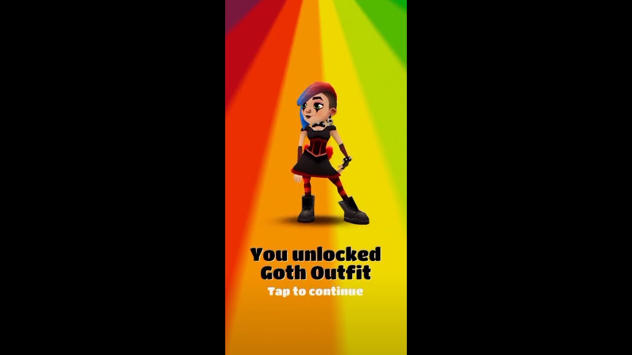 Subway Surfers - Goth Outfit (2016) - YouTube