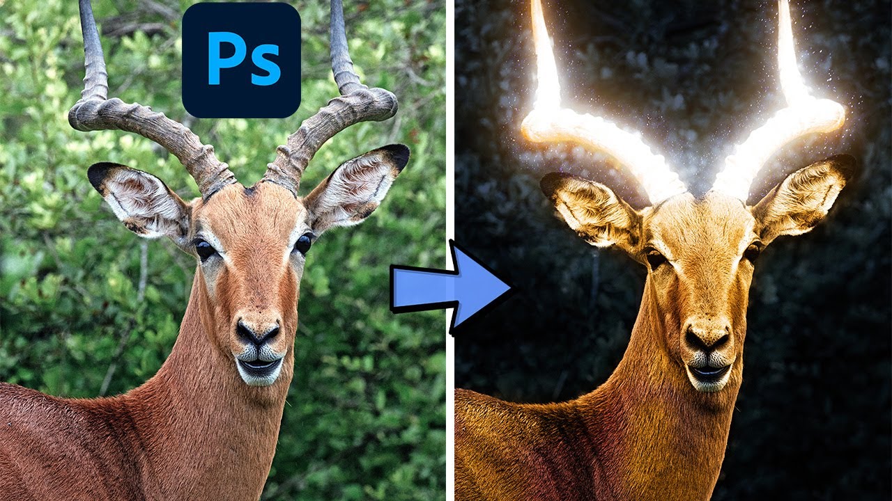 Glow Effect Photoshop Tutorial | Glowing object photoshop - YouTube