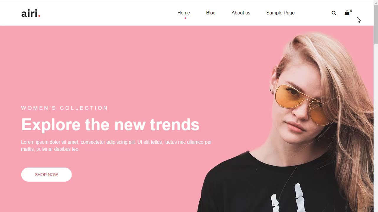 Airi Pro WordPress Theme Demo & Review - YouTube