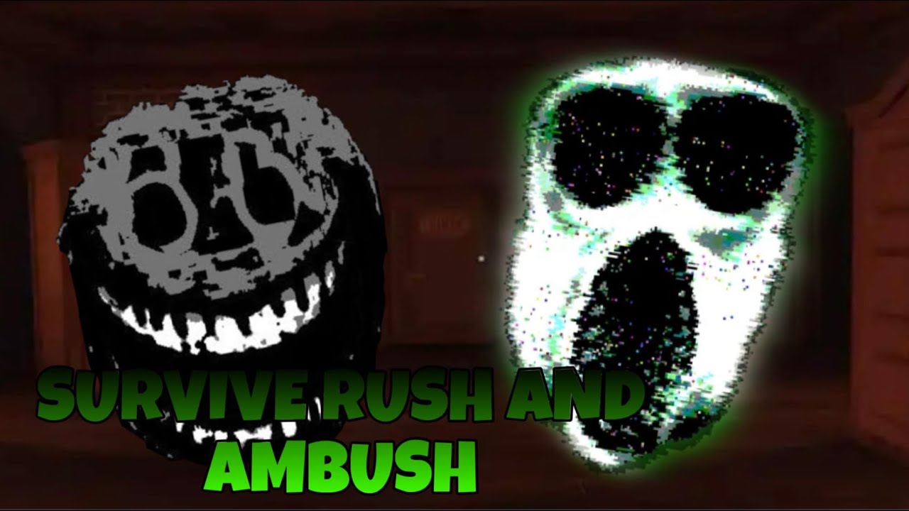 Roblox Doors Survive Rush And Ambush! - With Yowhtzup - YouTube