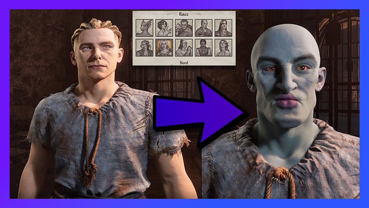 From Default Nord To Handsome Squidward | Oblivion Remastered - YouTube