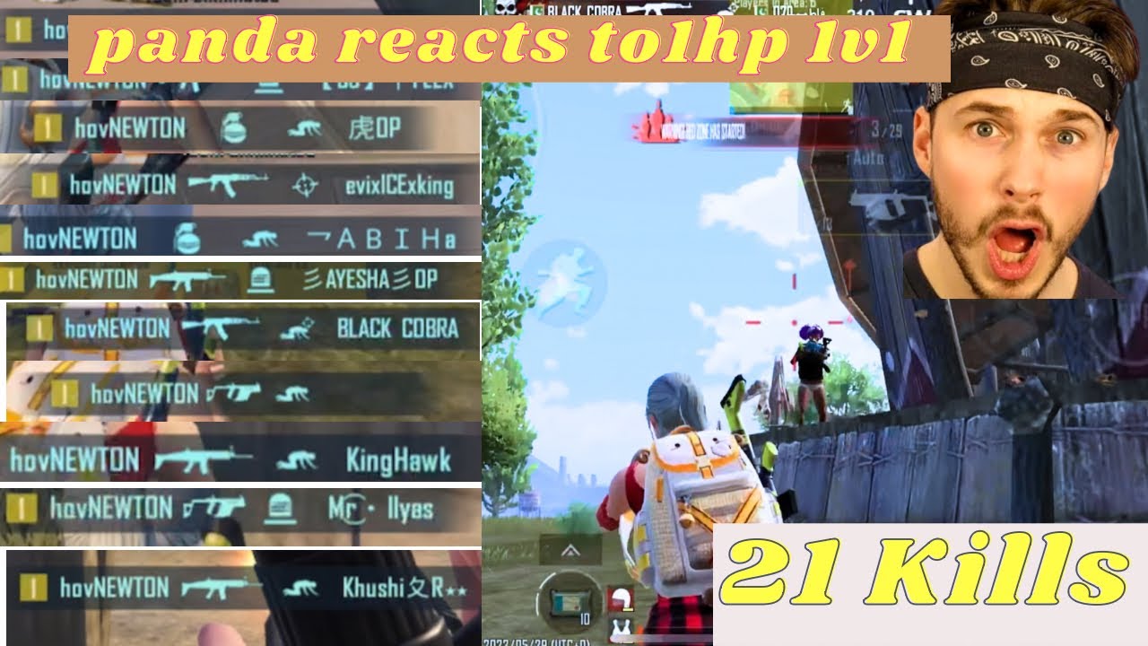 Panda reacts to 1hp 1v1 Pubg mobile 🥵 ll 21 Kills 🔥 #Pubgmobile# ...