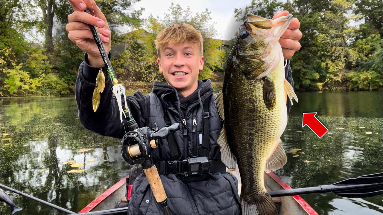 Magic Lure Catches MULTIPLE GIANT BASS From the Canoe! (BIGGEST of the ...