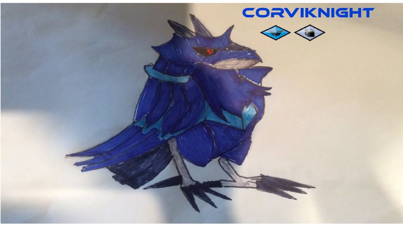 animating outside presents how to draw corviknight - YouTube