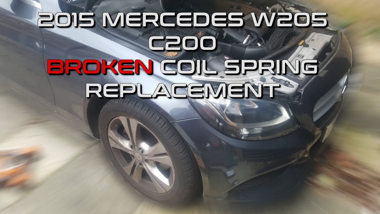 How to Replace W205 Coil Springs (Mercedes C-Class) - YouTube