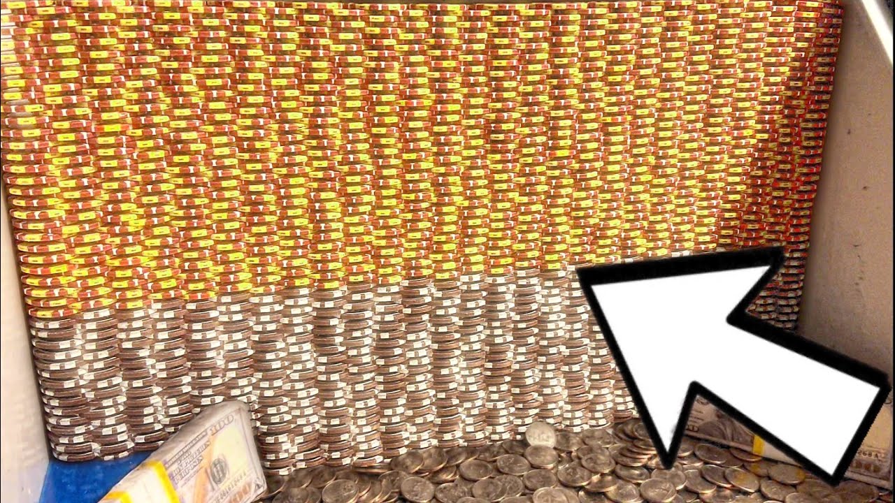 *BRAND NEW* WORLD’S LARGEST POKER CHIP WALL CRASH! HIGH LIMIT COIN ...