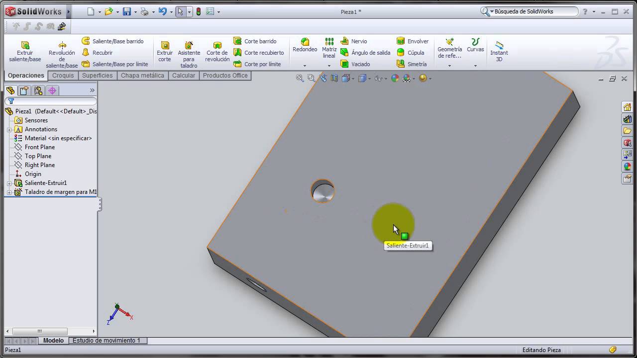 Asistente para taladro - Solidworks - YouTube