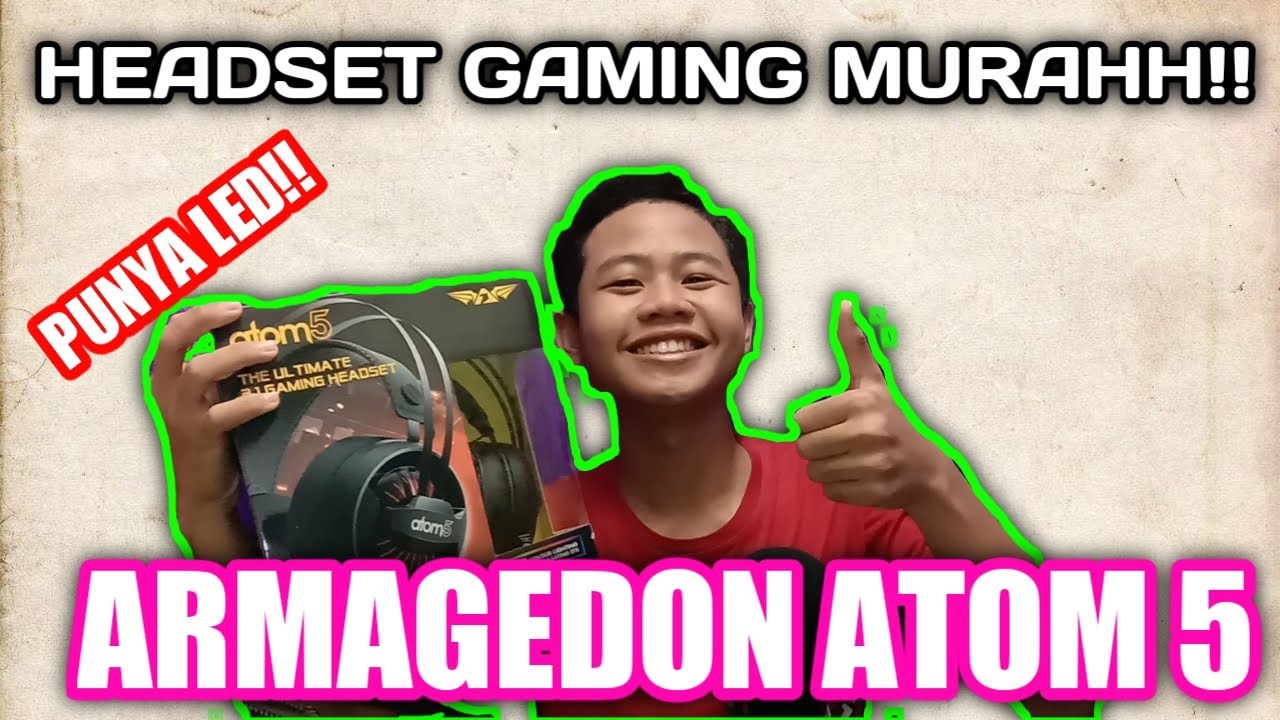 HEADSET GAMING MURAH!!! -ARMAGEDON ATOM 5 - YouTube