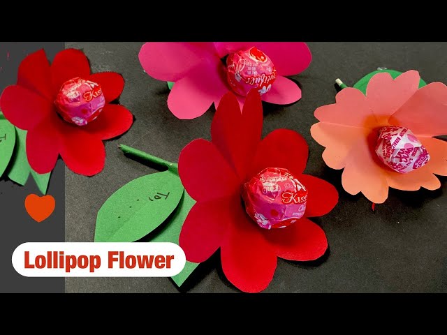 Heart Flower Lollipop Craft Make A Lollipop Heart Valentine » Dollar