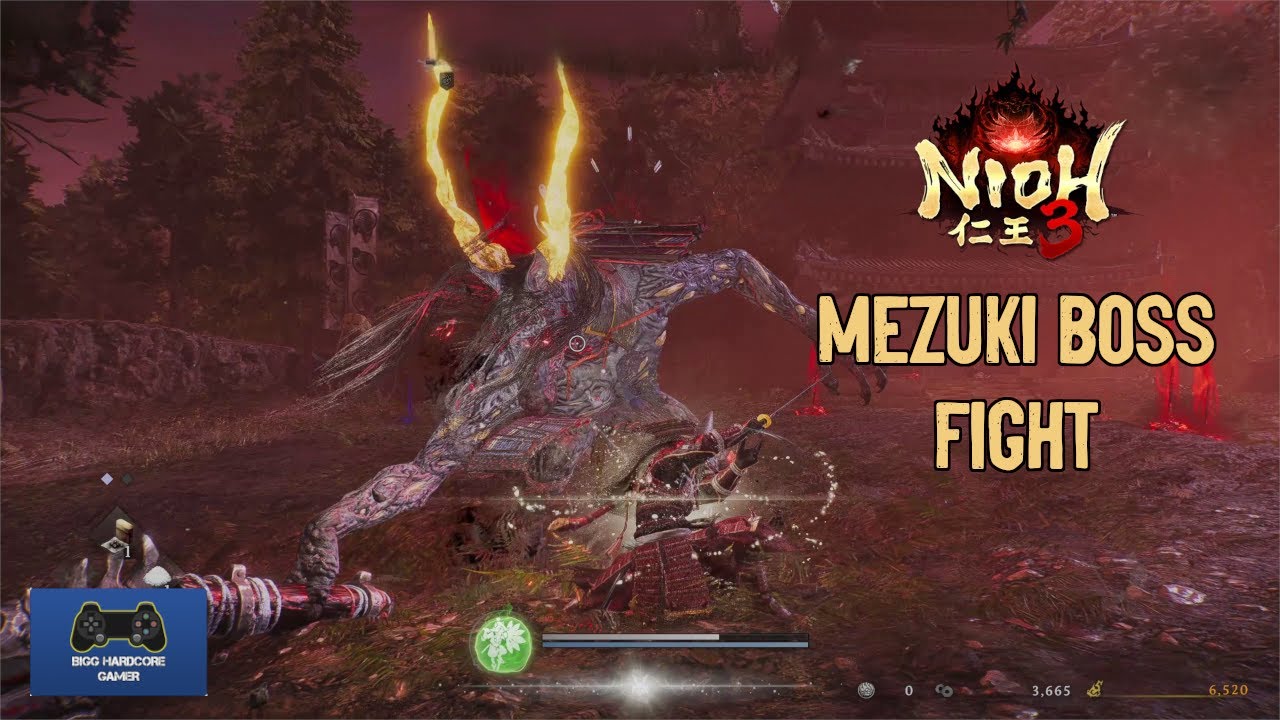 Nioh 3 - Mezuki Boss Fight...Formidable Enemy Defeated! - YouTube
