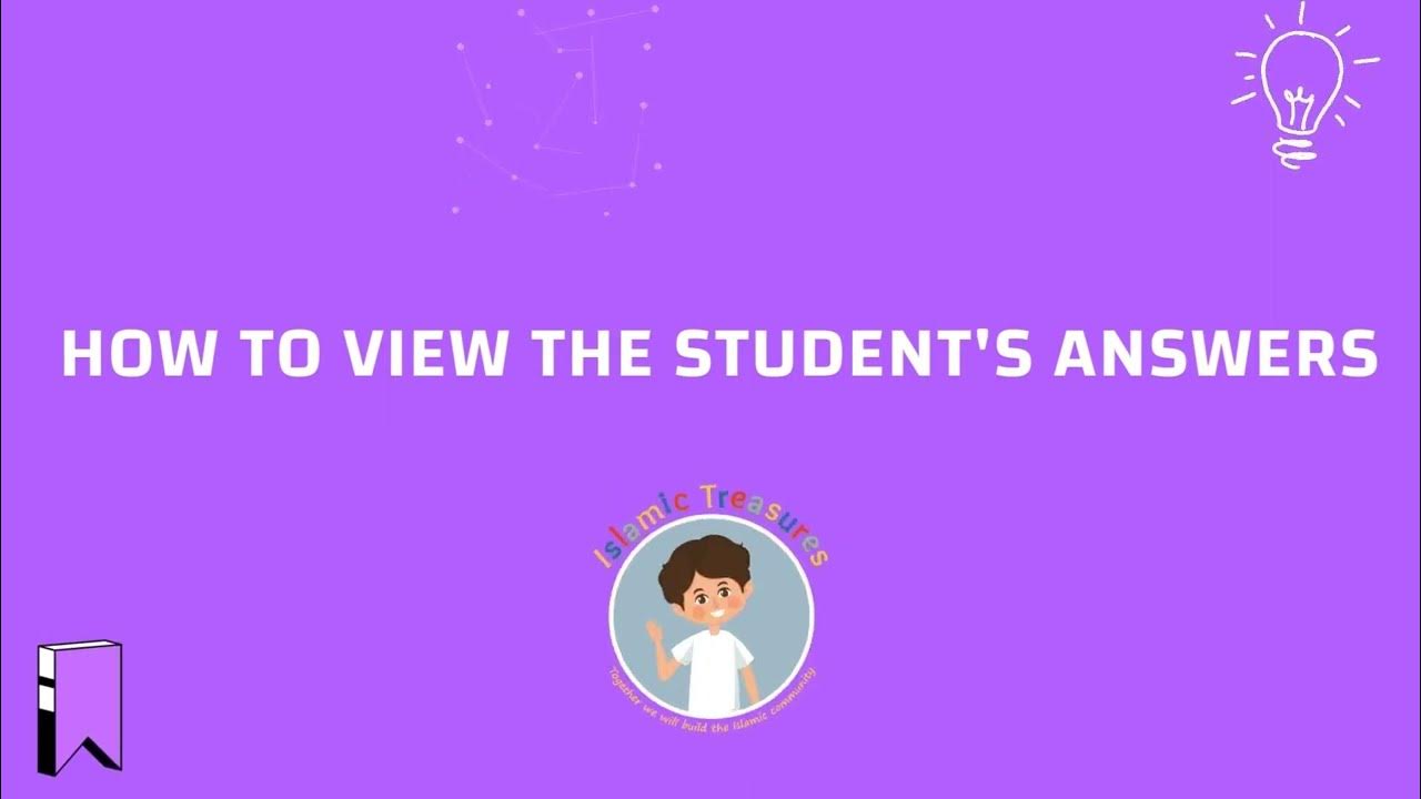 Students' answers - YouTube