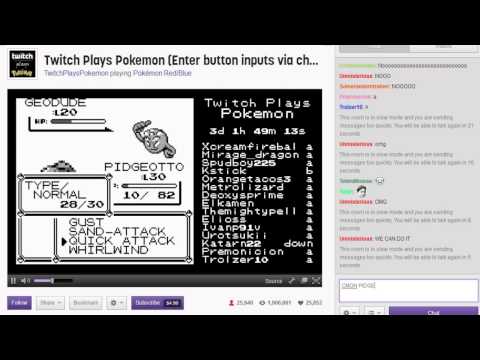 Twitch Plays Pokemon Epic Moments: Final battle before leaving Route 9 ...